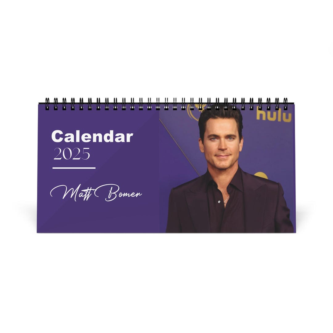 Matt Bomer 2025 Desk Calendar Actor Gift White Collar Star Magic Mike ...