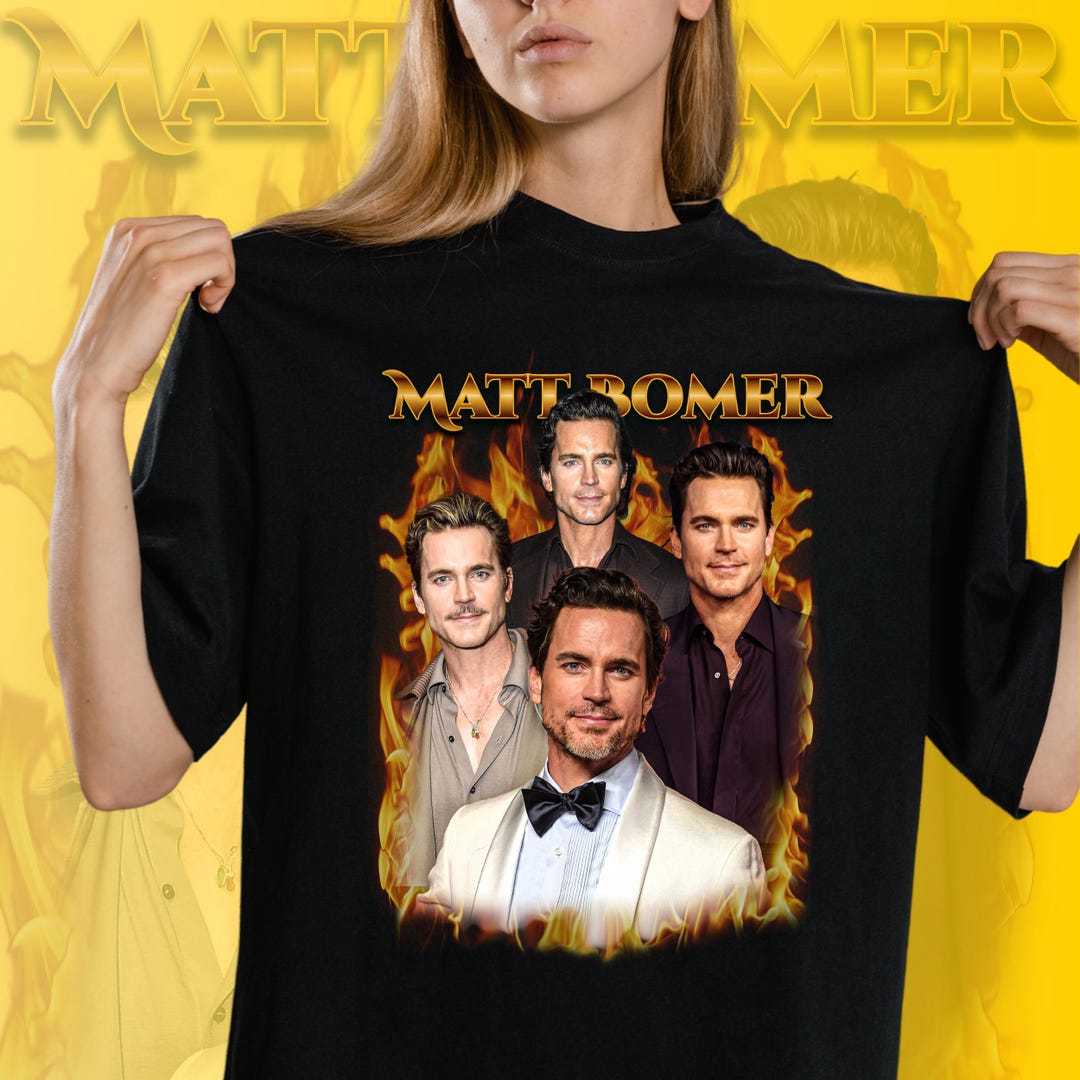 Matt Bomer Art T-shirt White Collar Magic Mike American Horror Story ...