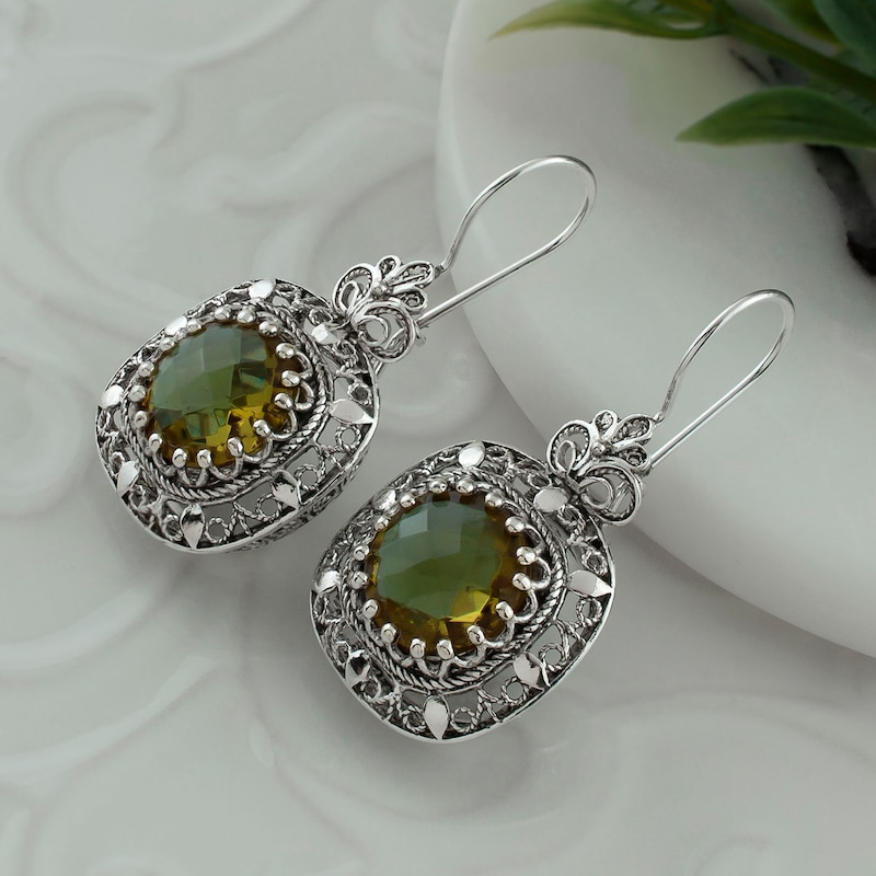 Alexandrite Earrings Gothic - Etsy