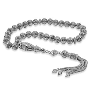 Silver Filigree Handmade Greek Key Meander Rosary, Tasbih, Misbaha ...