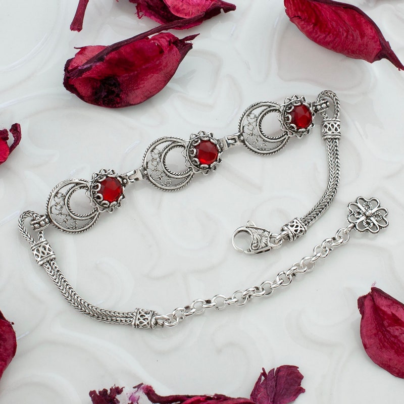 Ruby Bracelet - Etsy