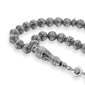 Silver Filigree Handmade Sibha, Tasbih, Misbaha, Tasbeeh, Rosary ...