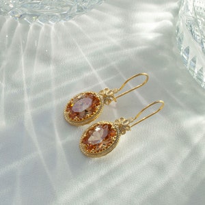 Gold Ruby Gothic Boho Silver Women Drop Earrings, 925 Sterling Silver ...