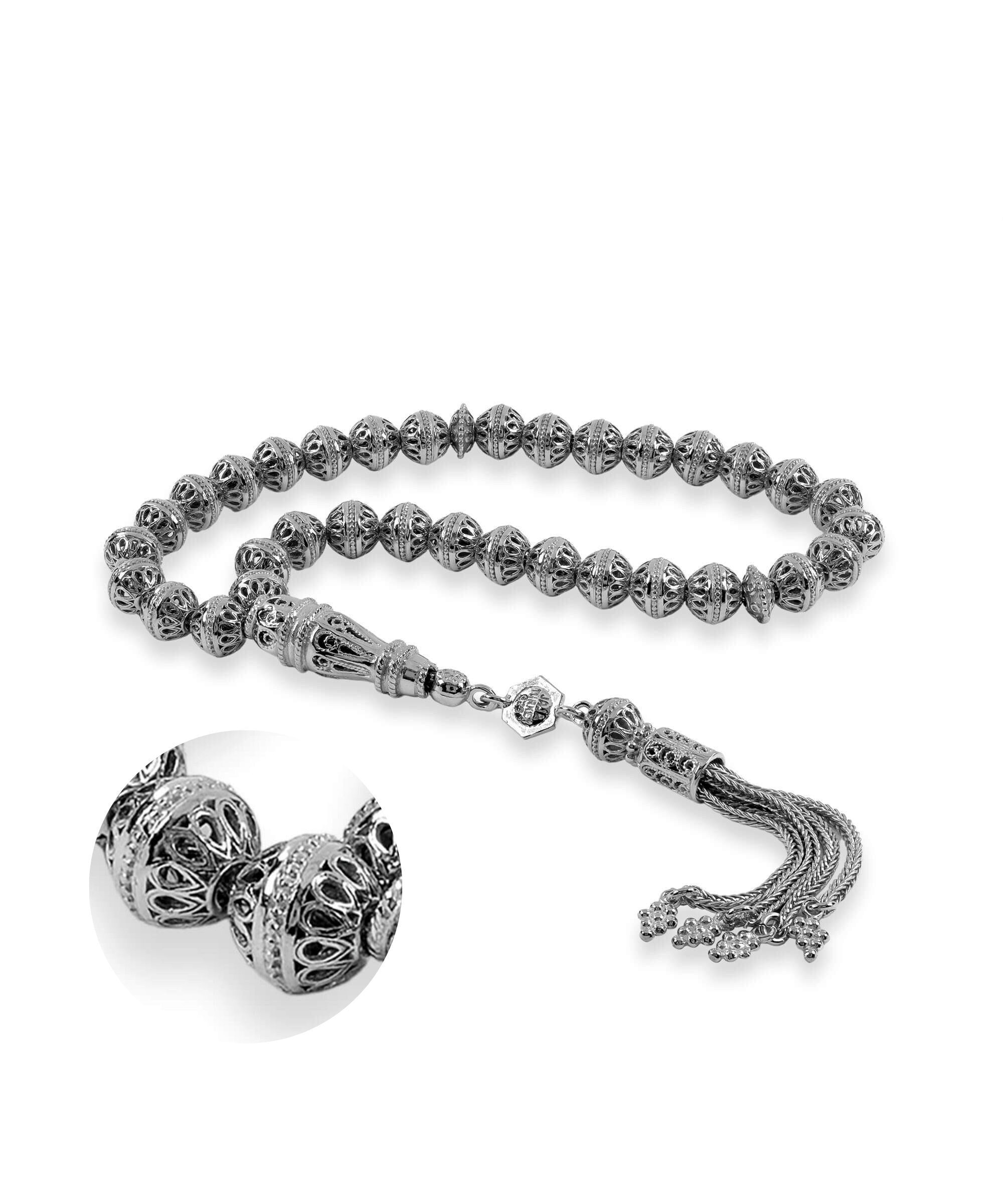 Silver Filigree Handmade Sibha, Tasbih, Misbaha, Tasbeeh, Rosary ...