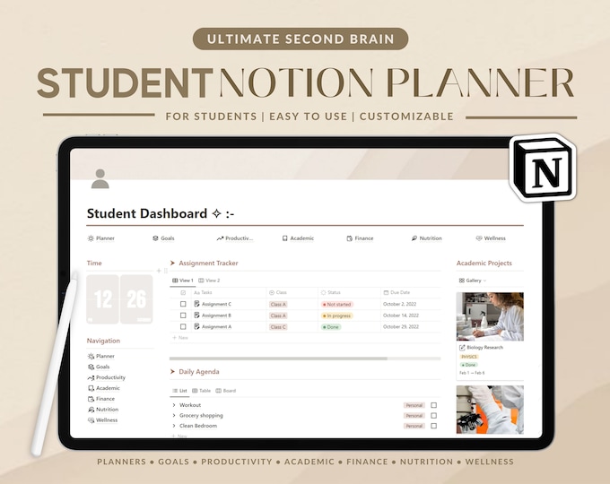 Ultimate Student Study Organiser Pack | College, University and School ...