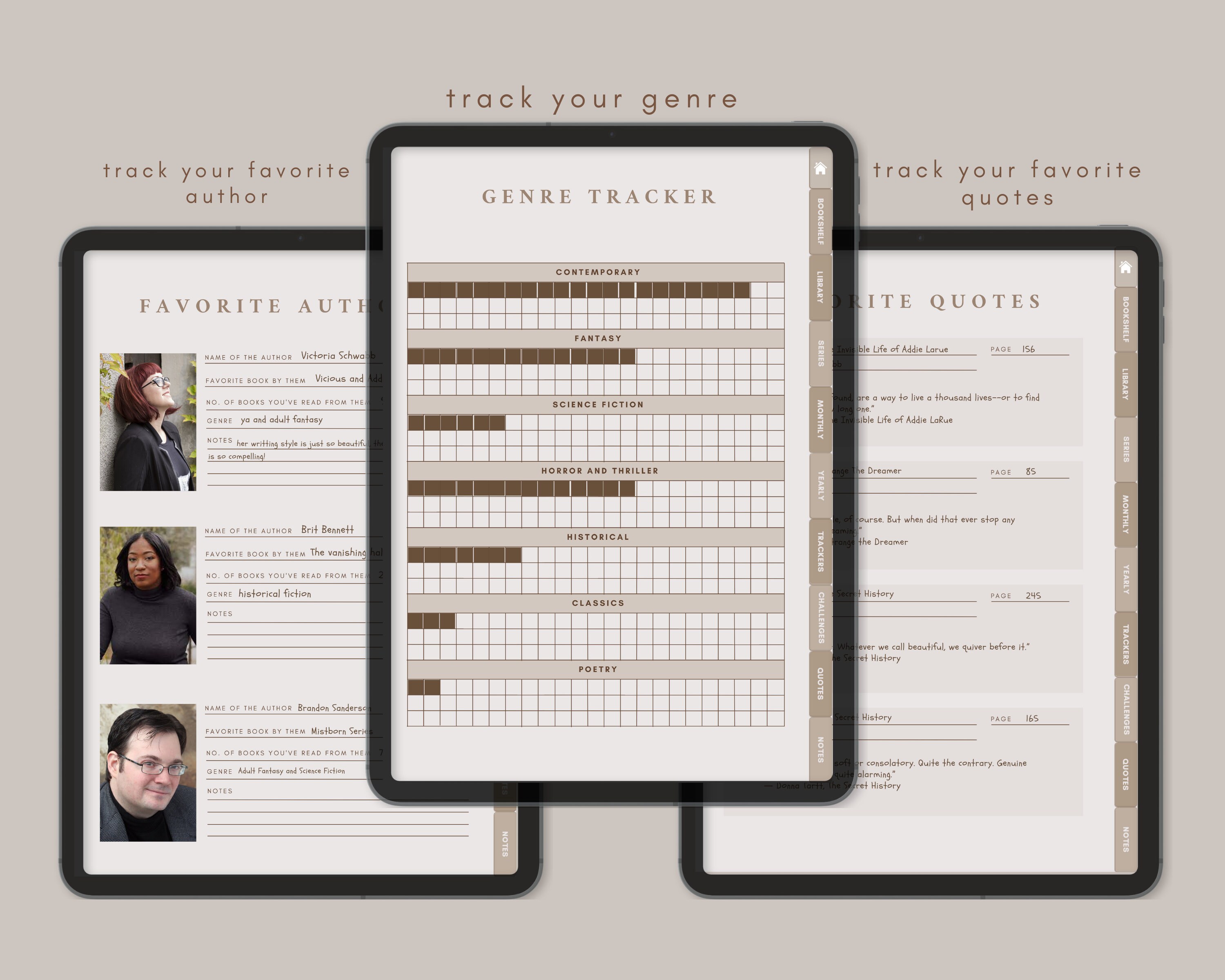 Digital Reading Journal 2022 | Minimal Journal | Digital Reading ...