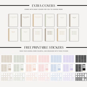 Printable Movie Journal | Movie Tracker, Movie Review, Movie Planner ...