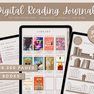 Digital Reading Journal 2022 | Minimal Journal | Digital Reading ...
