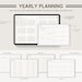 Undated Digital Planner Landscape Planner Hyperlinked - Etsy