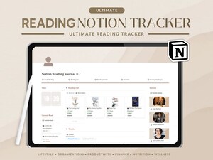 Canva Templates Reading Journal Book and Reading Planner Reading ...