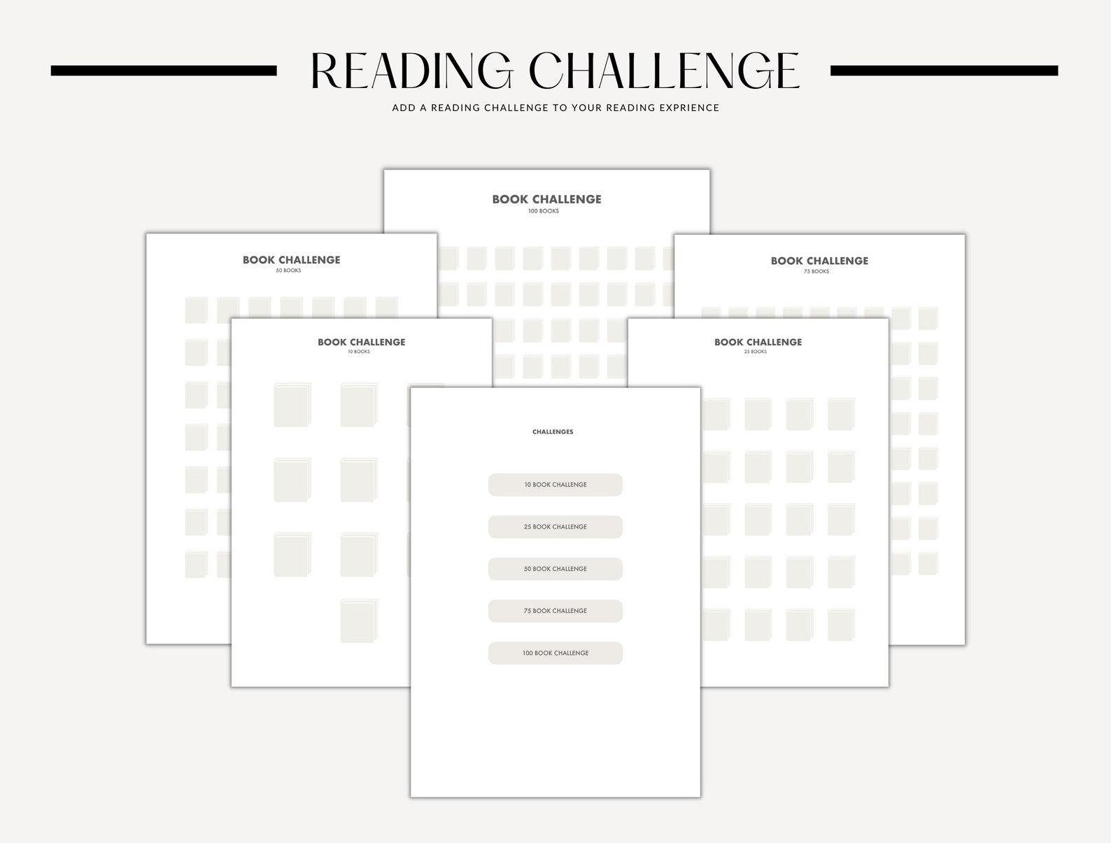 Printable Reading Journal Minimal Reading Planner Book - Etsy