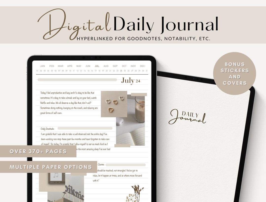 Digital Daily Journal | 365 Pages Journal for iPad | Digital Journal ...
