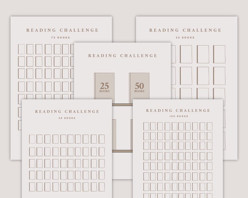 Canva Templates Reading Journal Book and Reading Planner - Etsy