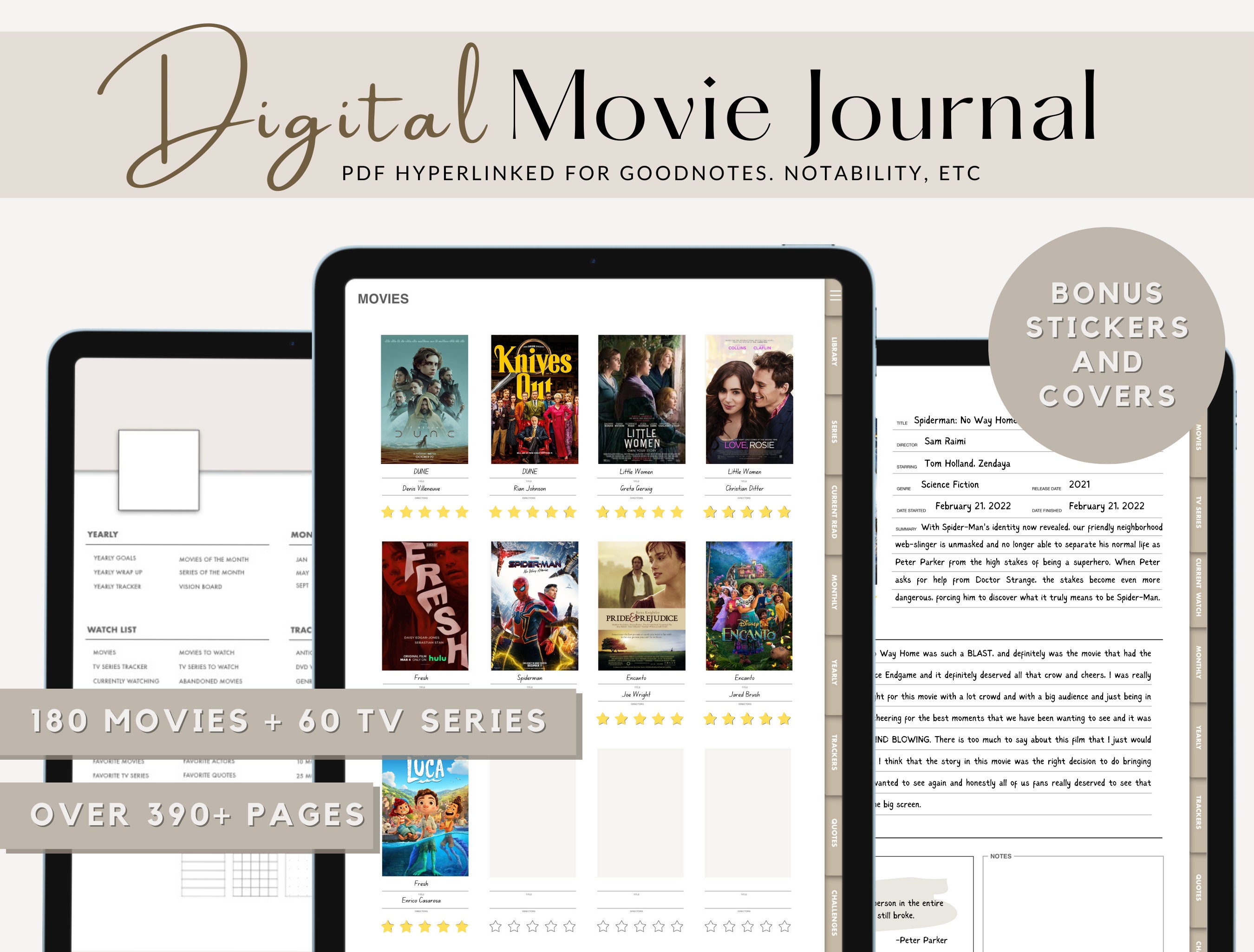 Digital Movie Journal | Movie Tracker and TV Show Tracker | Movie ...