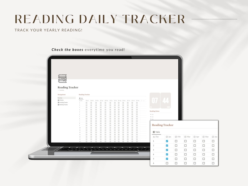 Notion Reading Tracker Notion Template Digital Reading - Etsy India