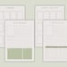 Green Printable Reading Journal | Minimal Reading Planner | Book ...