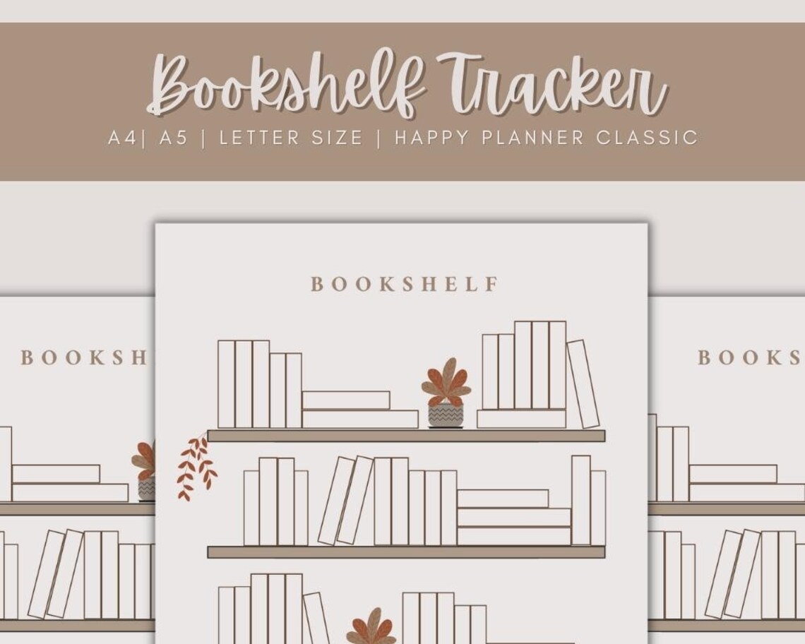 Book Tracker | Coloring Bookshelf Tracker | Printable Bookshelf ...