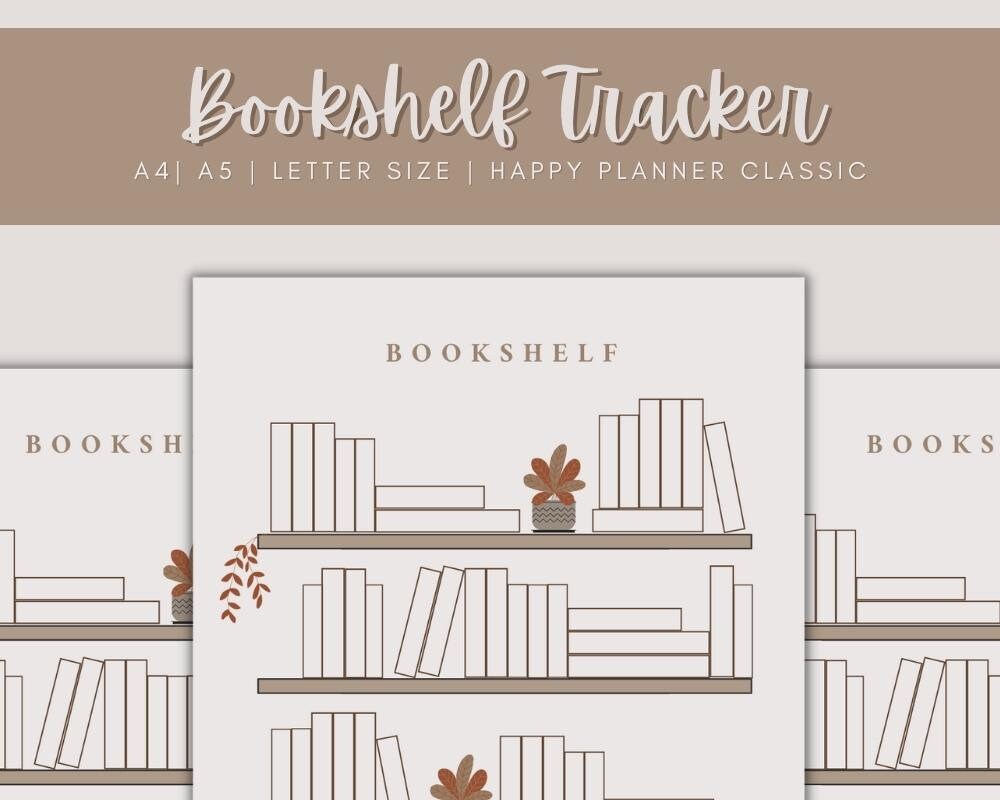 Book Tracker Coloring Bookshelf Tracker Printable - Etsy