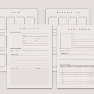 Canva Templates Reading Journal | Book and Reading Planner | Reading ...