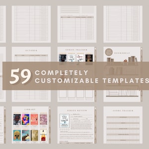 Canva Templates Reading Journal | Book and Reading Planner | Reading ...
