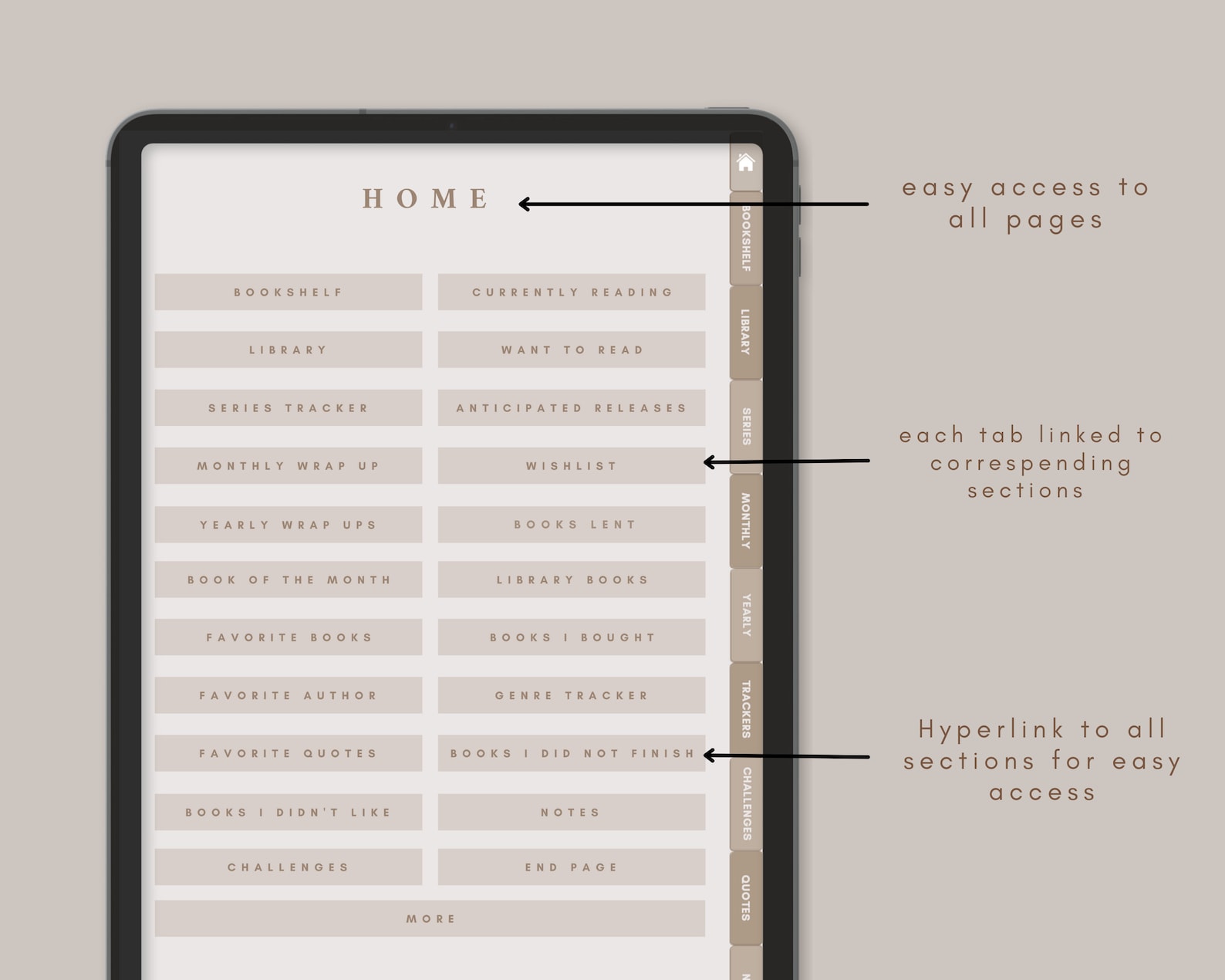Digital Reading Journal 2022 | Minimal Journal | Digital Reading ...
