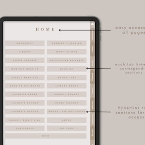 Digital Reading Journal 2022 | Minimal Journal | Digital Reading ...