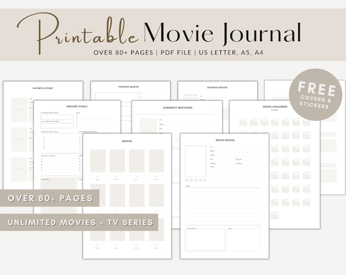 Movie Journal - Etsy