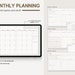 Undated Digital Planner Landscape Planner, Hyperlinked Digital Planner ...
