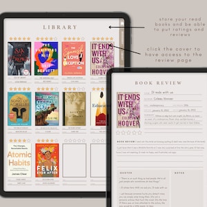 Digital Reading Journal 2022 | Minimal Journal | Digital Reading ...