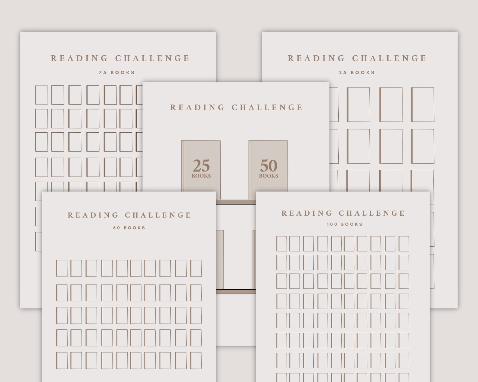 Printable Reading Journal | Minimal Reading Planner | Book Planner ...