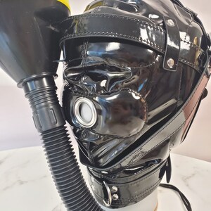 Blindfold Hood Funnel Piss Mask Wetlook. Golden Shower Urinal Pissplay Headgear Fetish BDSM Sex ...