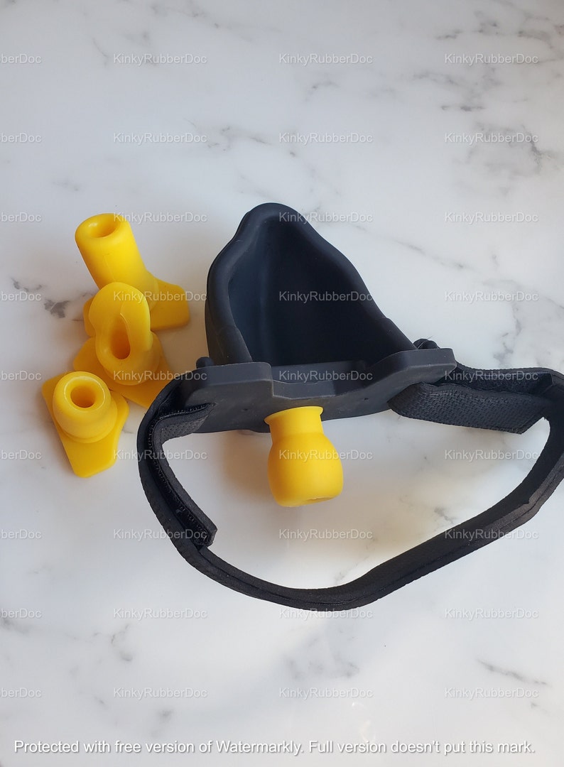Piss Urinal Fetish Mask Bdsm Funnel Leather Hood Golden Etsy
