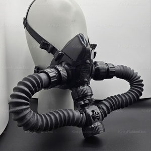 Upgraded Half Gas Mask. Sniff Tube Rubber Gear Vintage Military Suit ...