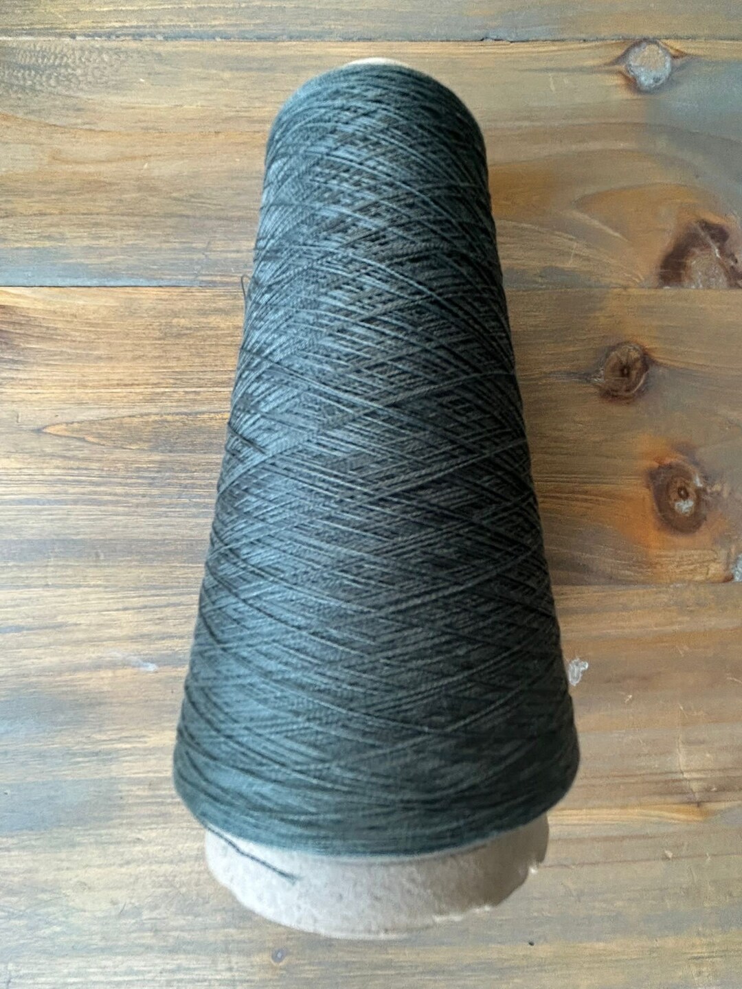 Mulberry Silk Cones, Silk Yarn, Weaving Yarn, Dyed Silk Yarn Slate Grey ...