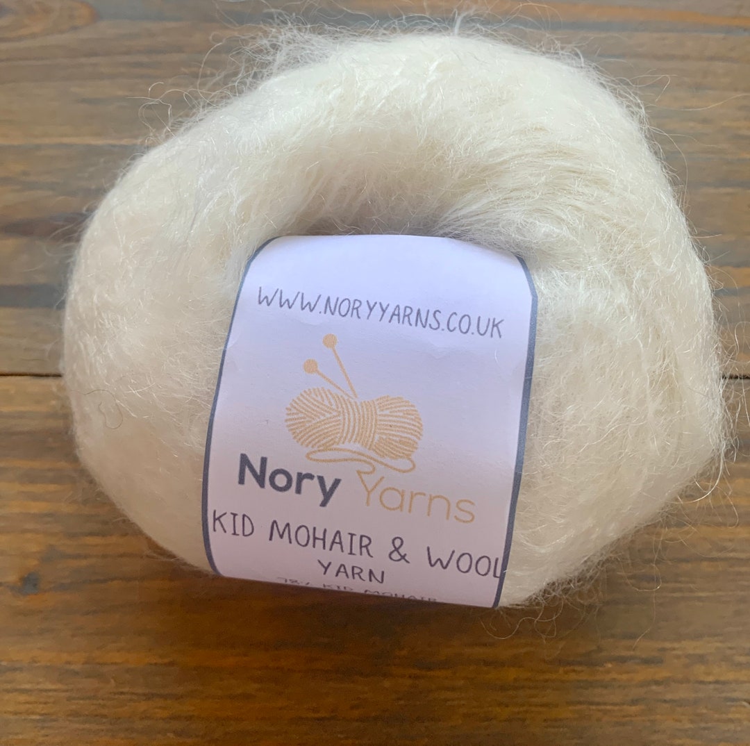 Kid Mohair / Wool / Nylon Knitting Yarn, Yarn for Hand Knitting, Soft ...