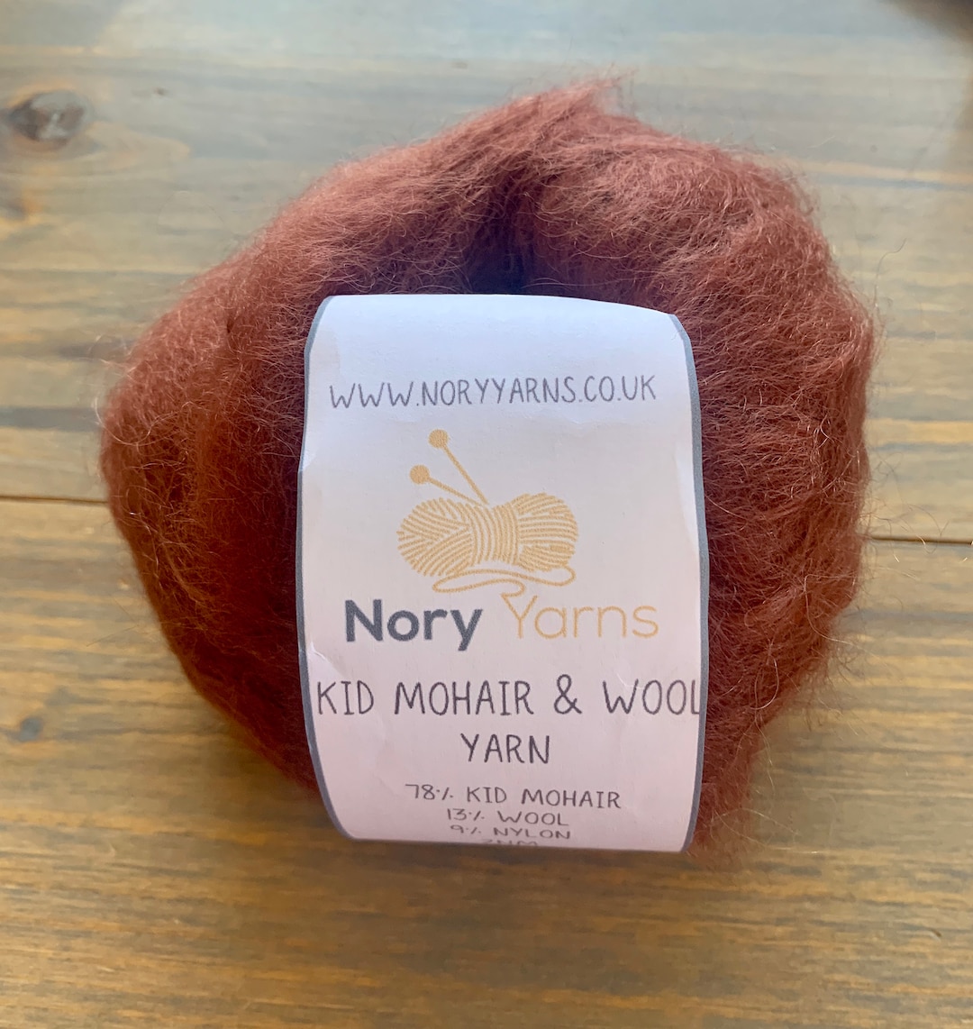 Kid Mohair / Wool / Nylon Knitting Yarn, Yarn for Hand Knitting, Soft ...