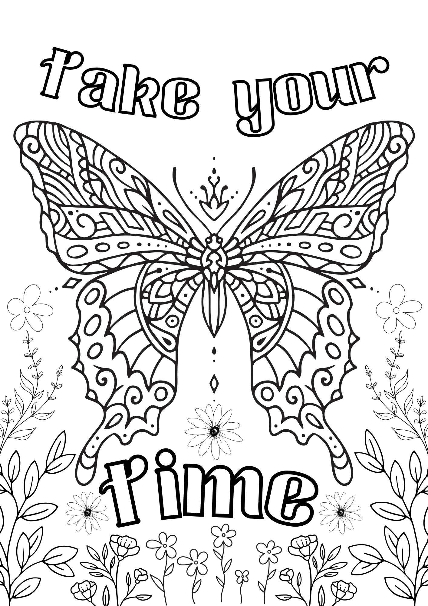 Adult Coloring Pages Digital Color Instant Download Printable Coloring ...