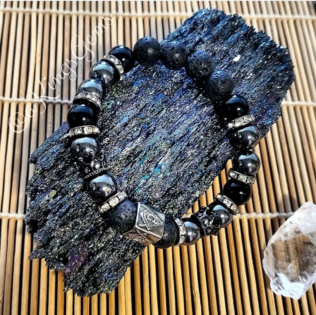 Masonic Gemstone Wrist Piece - Etsy