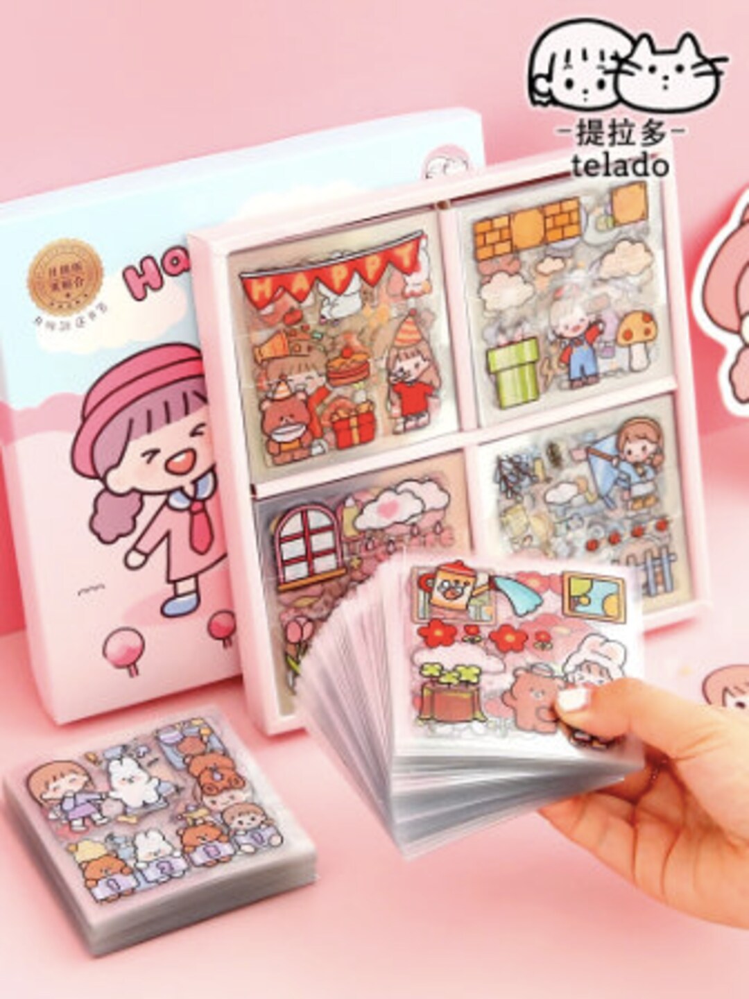 Mini Kawaii Sticker Sheets Clear Sticker Sheets Korean - Etsy