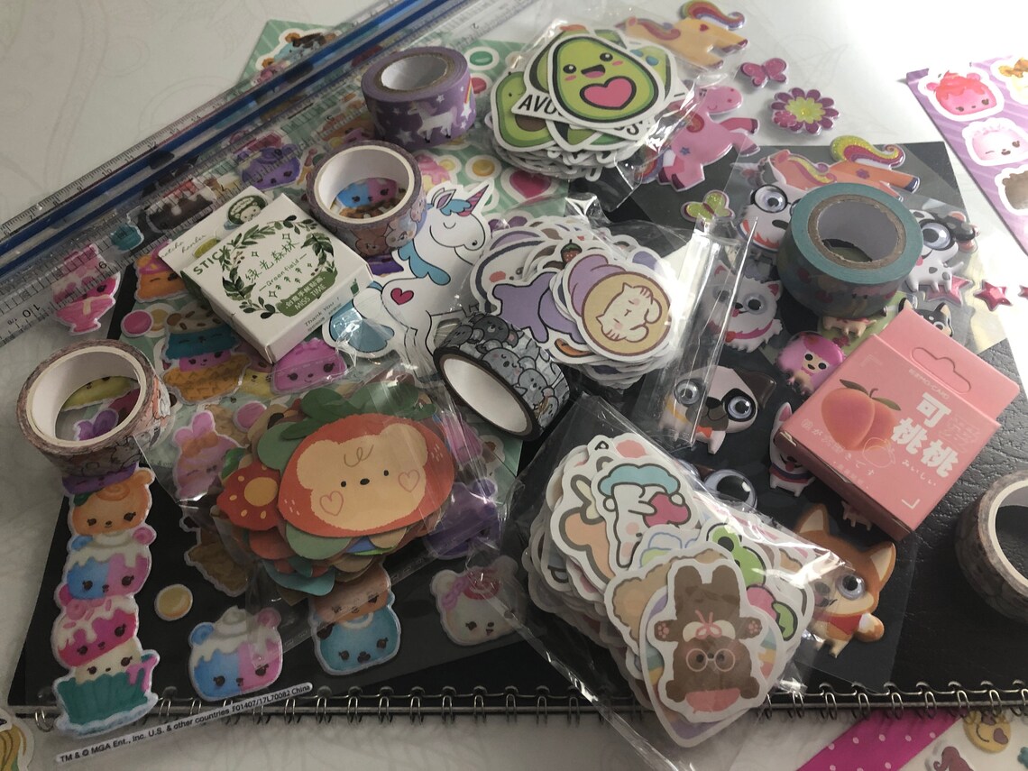 Bulk Random Sticker Mystery Grab Bags I No Duplicates - Etsy