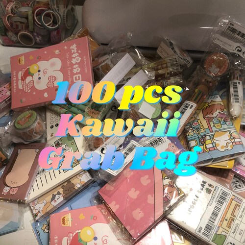 Random Cute Kawaii Sticker Flake Grab Bag 10 Stickers - Etsy