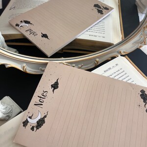 Notepad A5, Moon and Clouds Notepad, Note Taking Sheets - Etsy