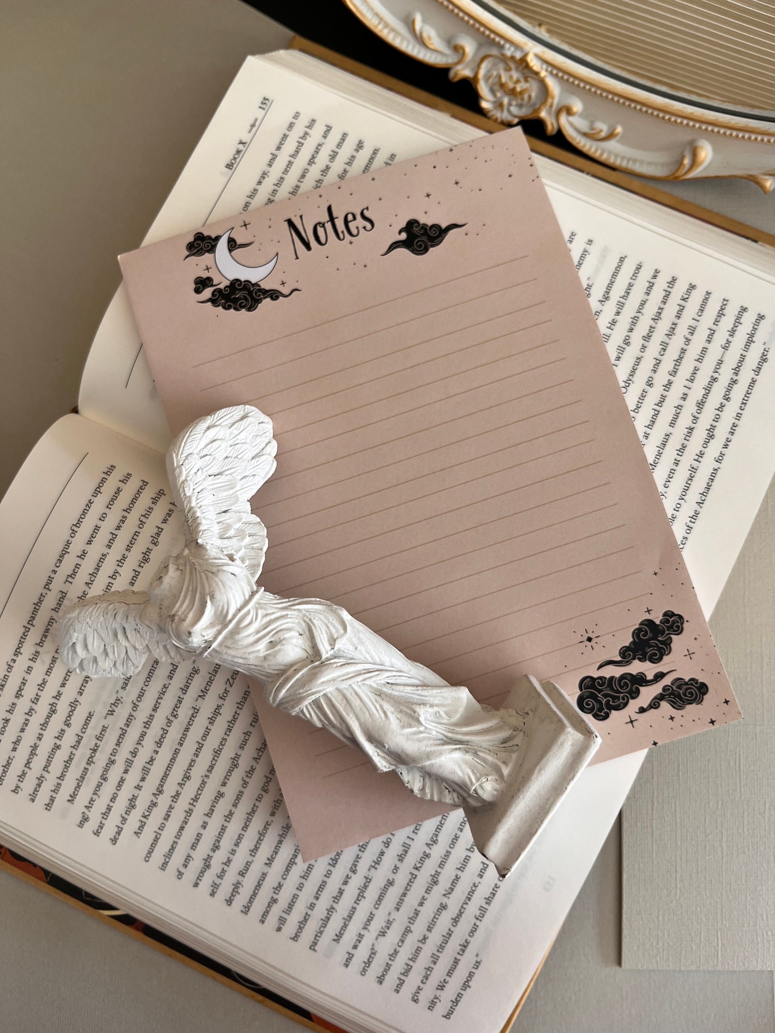 Notepad A5, Moon and Clouds Notepad, Note Taking Sheets - Etsy