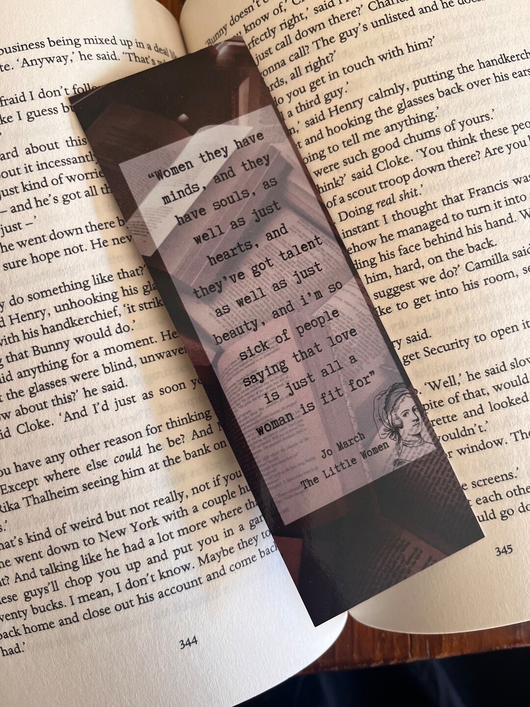 Little Women Bookmark, Bookish Gifts, Jo March Quotes, Louisa May ...