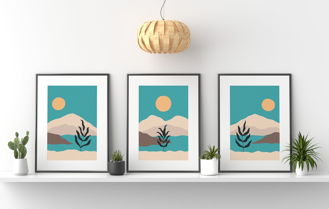 Boho Poster Set, Set of 3 Boho Prints, Set of Posters, Nature Poster ...