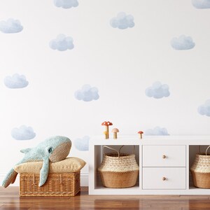 Clouds Wall Stickers, Blue Clouds Wall Decal, Kids Room Wall Decal ...