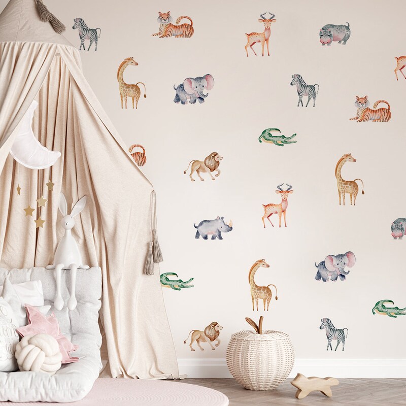 Animal Wall Stickers - Etsy