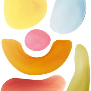 Large Set Wall Decals, Shapes Wall Sticker, Large Shapes Wall Decal ...