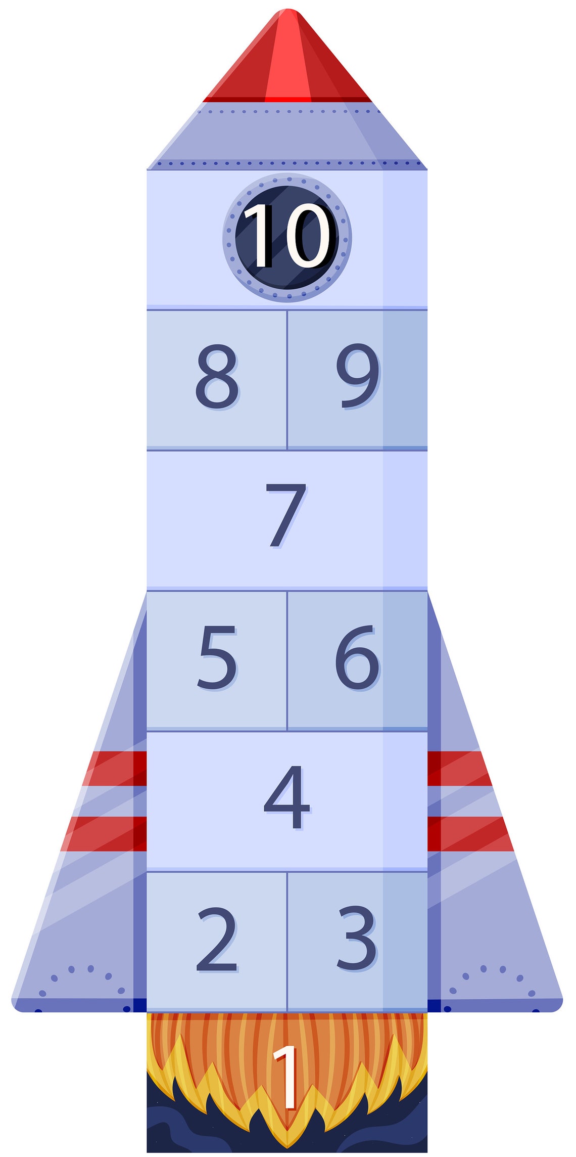 Space Rocket Hopscotch Floor Sticker: Kids Room Jumping Game - Etsy