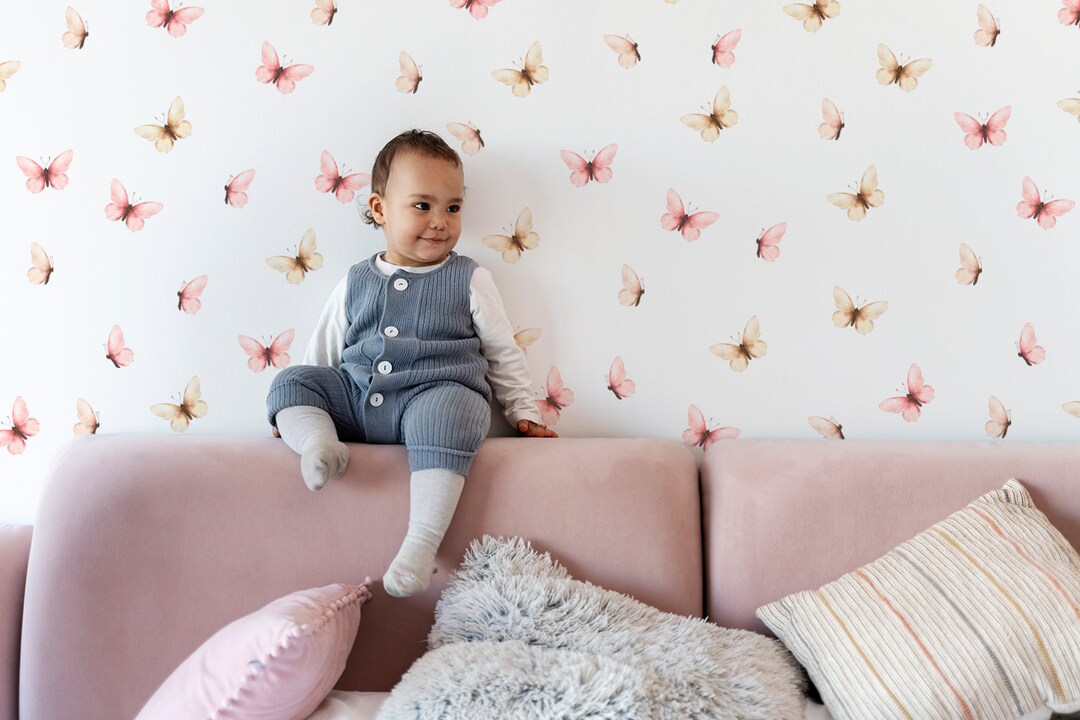 Butterfly Wall Decals: Kids Room Decor, Easy-apply Stickers - Etsy